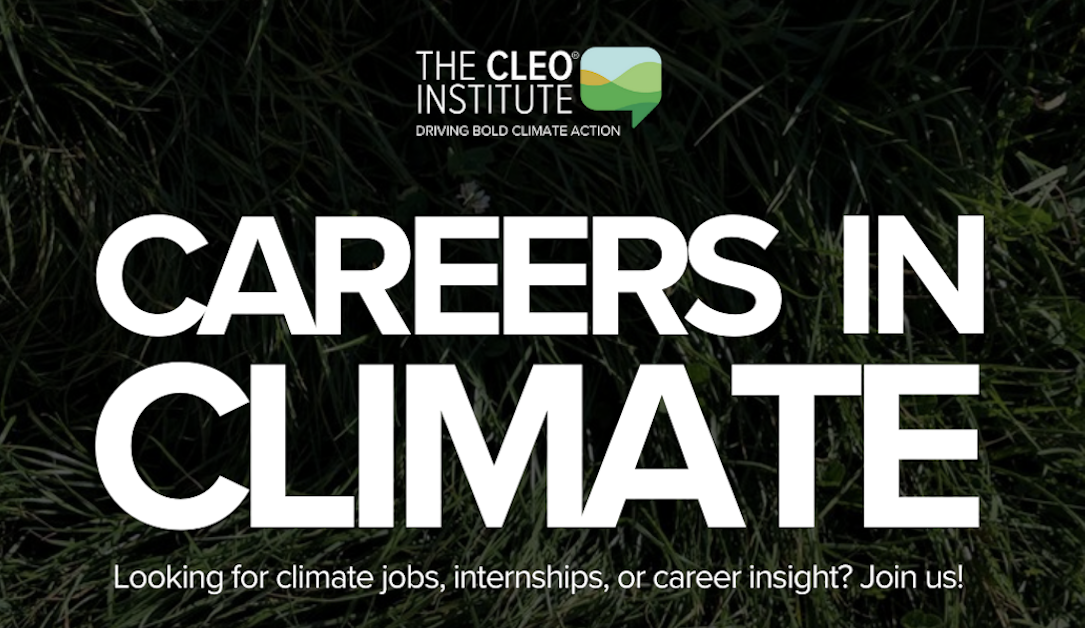 Careers in Climate Webinar · The CLEO Institute